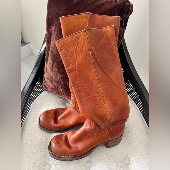 Frye | Shoes | Vintage Frye Campus Boots Size 8 Black Label | Poshmark